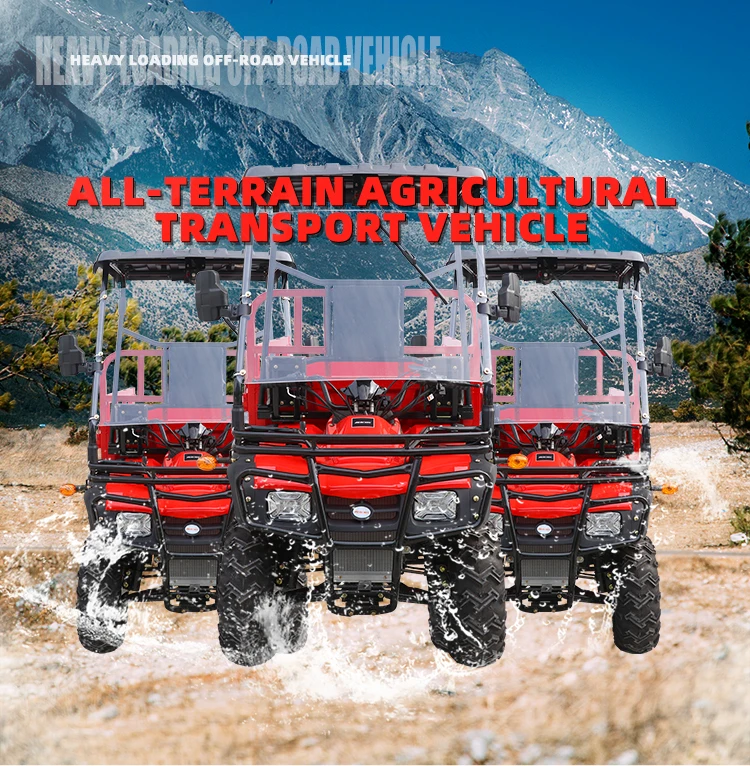 Hot Sales Atvs Chain Drive With Hopper Cargo Farm Atv Four Wheels Drive ...