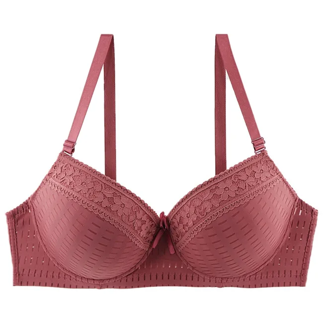 New Style Underwire Push up Transparent Lace Plus Size Bras for Fat ...