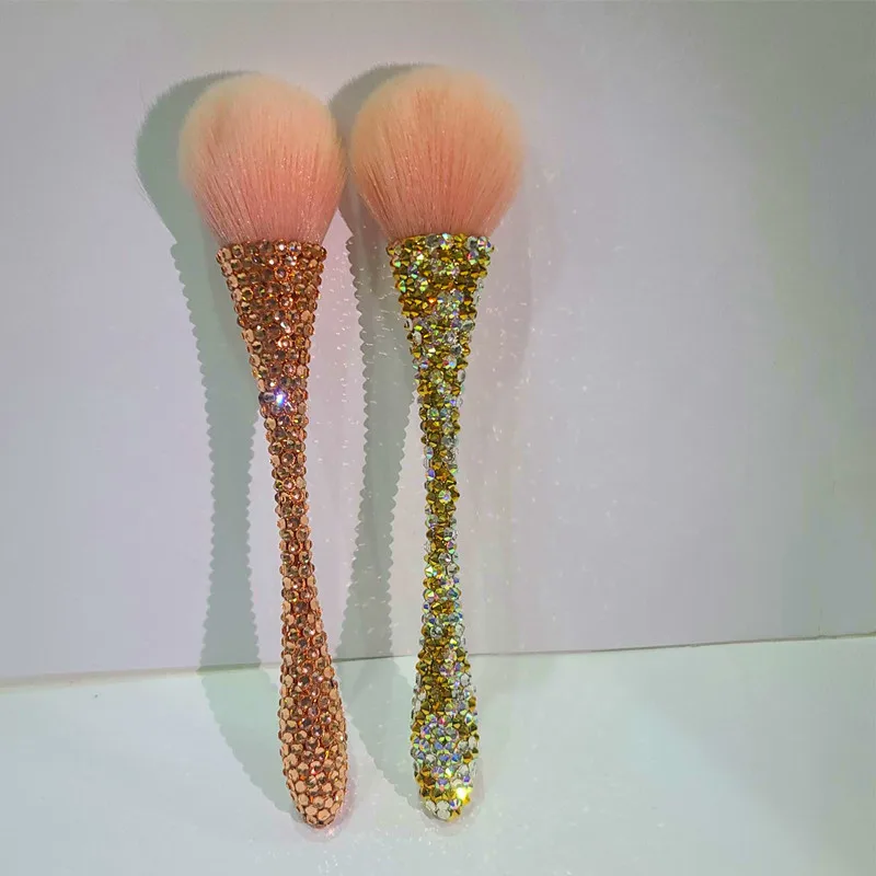 Luxury Shining Diamond Handle Silm Waist Makeup Brush Full Rhinestone ...