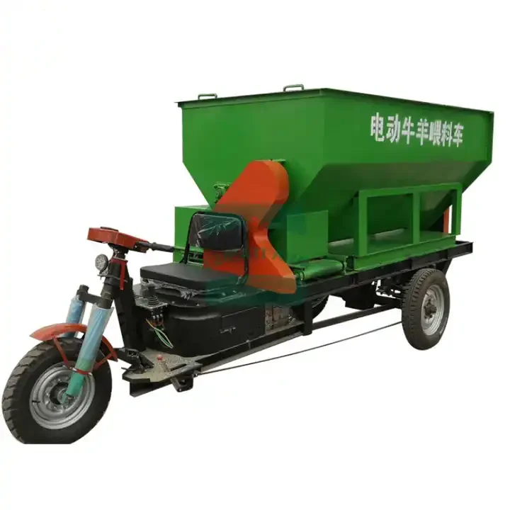 Wholesale electric feeding car Full automatic silage spreader Animal ...