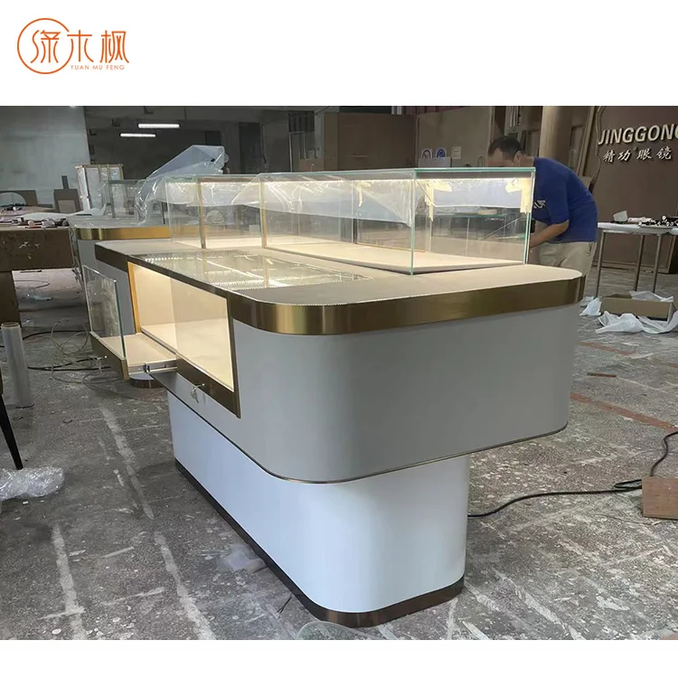 Modern Counter Glass Vitrine Jewelry Display Glass Counter Shop With ...