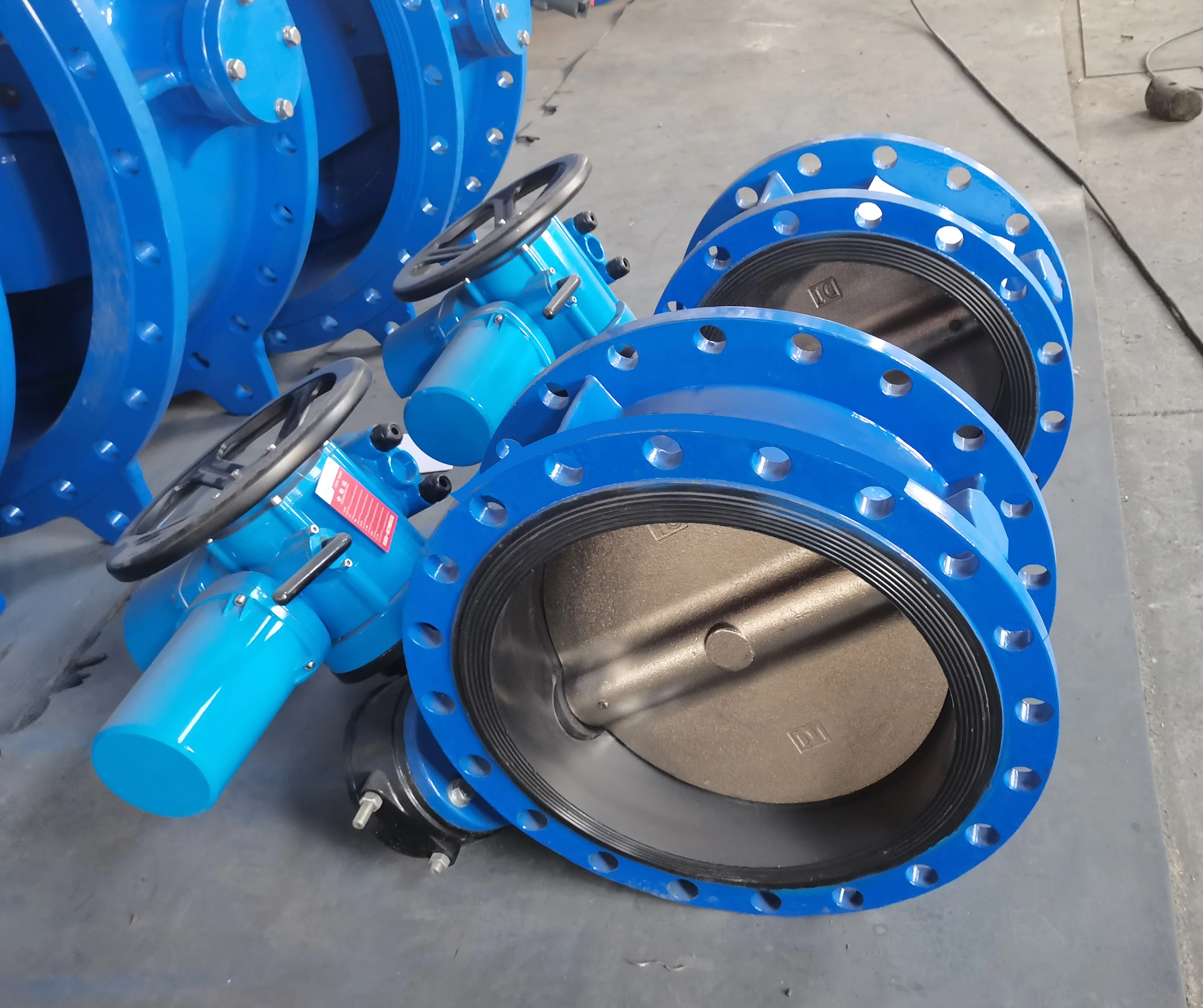 High Performance Butterfly Valve Wafer Type Dn100 Dn450 Double Flanged ...