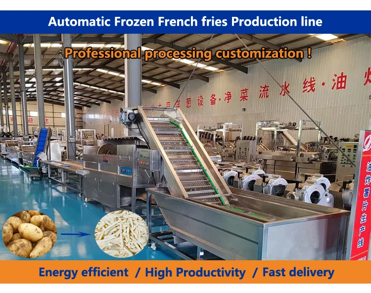 New Continuous Fully Automatic French Fries Production Line Quick ...