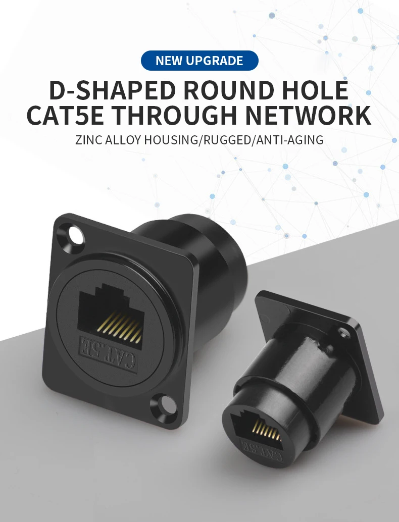 ZHEFAN RJ45 Waterproof Connector - IP68 Ethernet Socket