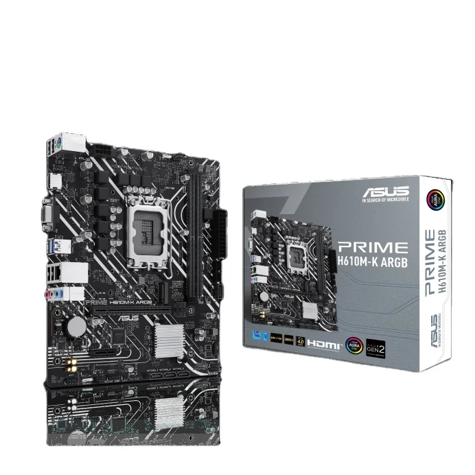 Prime H610m-k Argb H610 (lga 1700) Micro-atx Motherboard Ddr5 Pcie 4.0 ...
