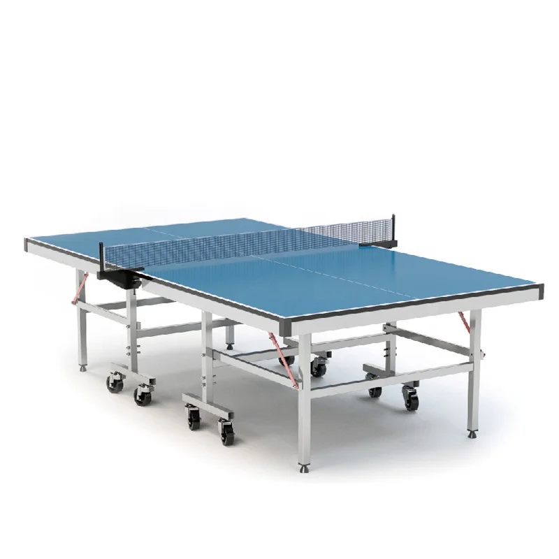 Movable Indoor Table Tennis Table, Foldable Standard PingPong Table ...