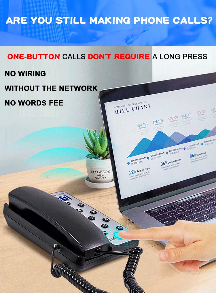 Office Intercom Calling Device Wireless Intercom Telephone Can Be ...