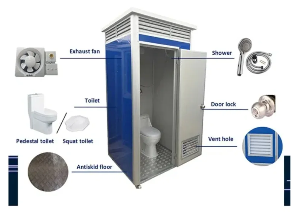 2025 New Arrival Luxury VIP Mobile Toilet for Villa Zero Pollute