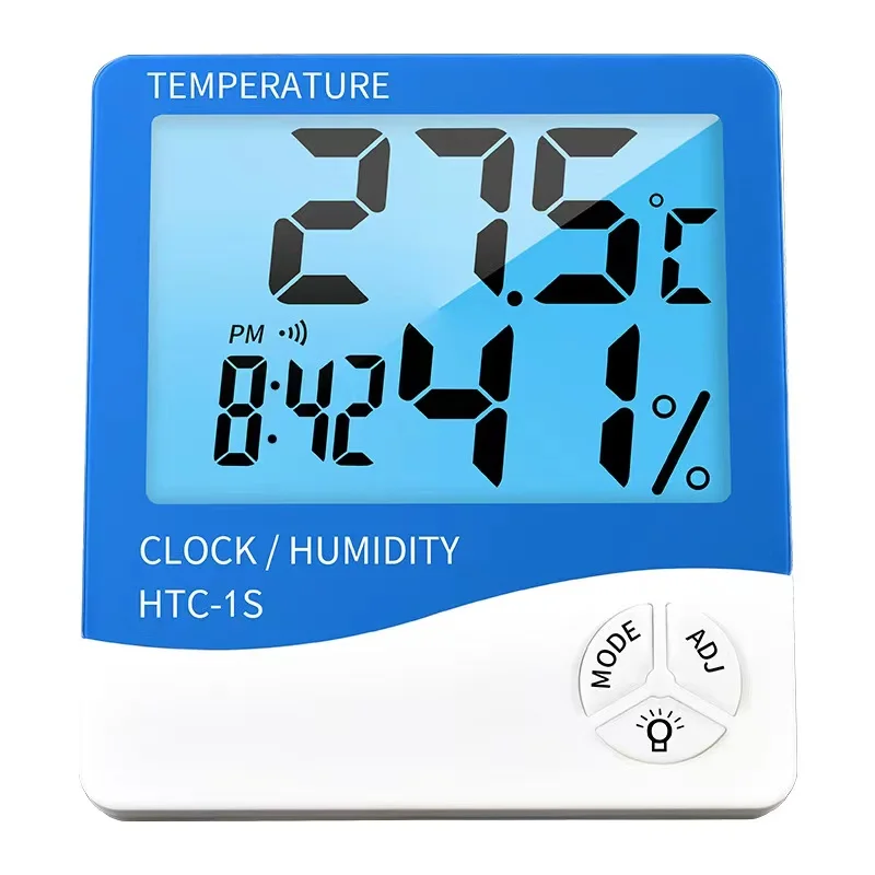 3 In 1 Lcd Digital Indoor Outdoor Multi Thermometer Hygrometer Humidity ...