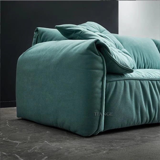 Modern Italian Design Upholstery Living Room Furniture Three Seater ...