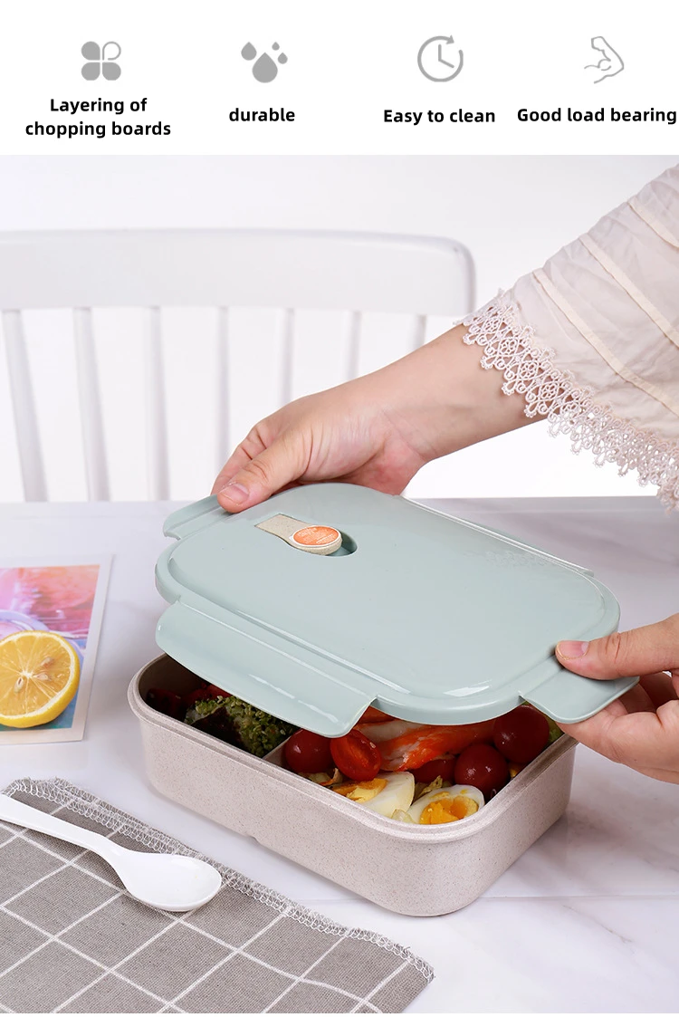 Simple Modern Style Large Volume Food Storage Container Wheat Fibre ...