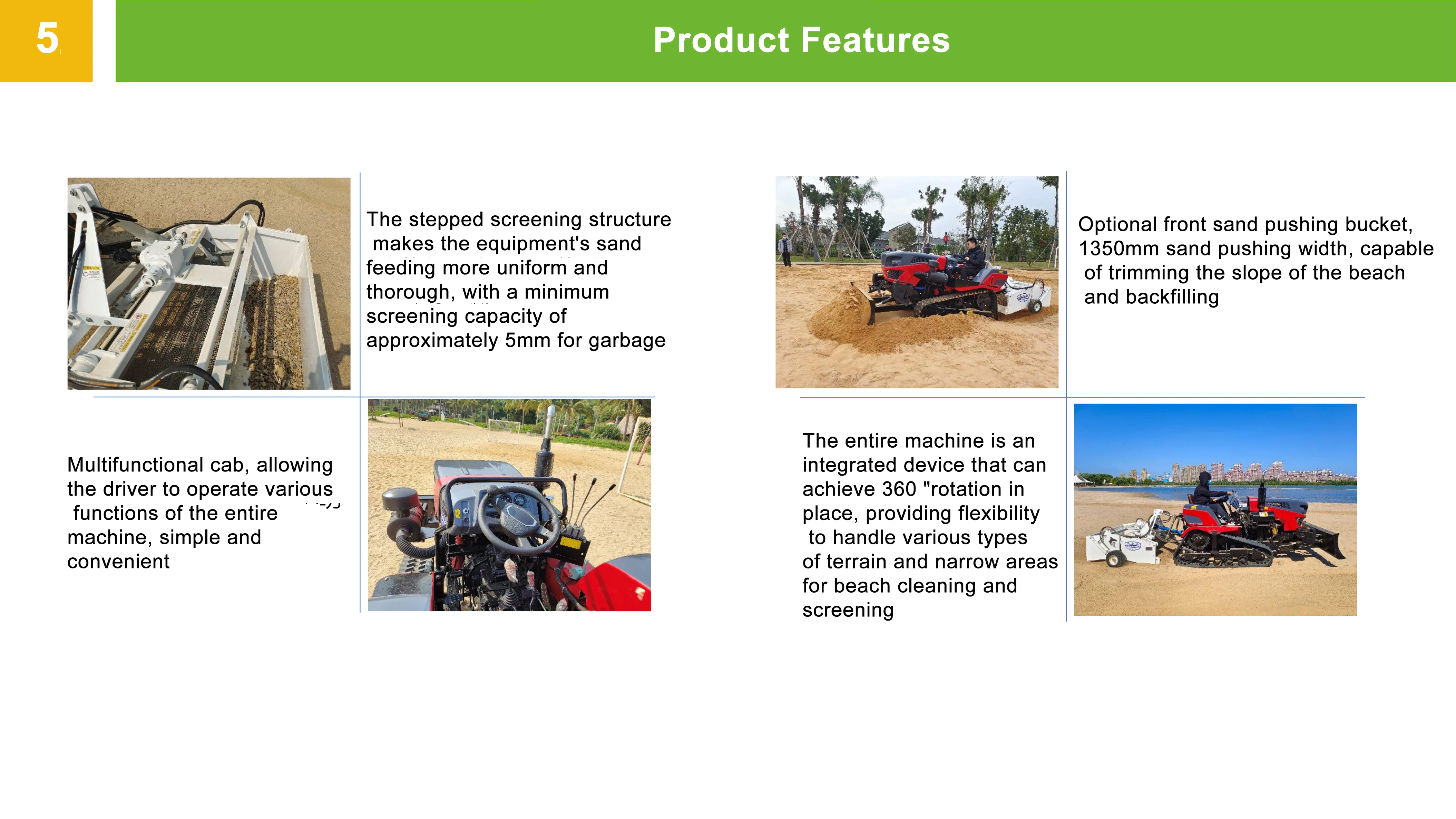 Efficient Tractor-Mounted Vibrating Screen Hydraulically Controlled ...