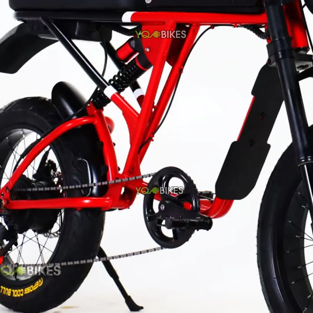 Custom 6061 Aluminum Alloy E-Bikes Frame - 20inch Suspension