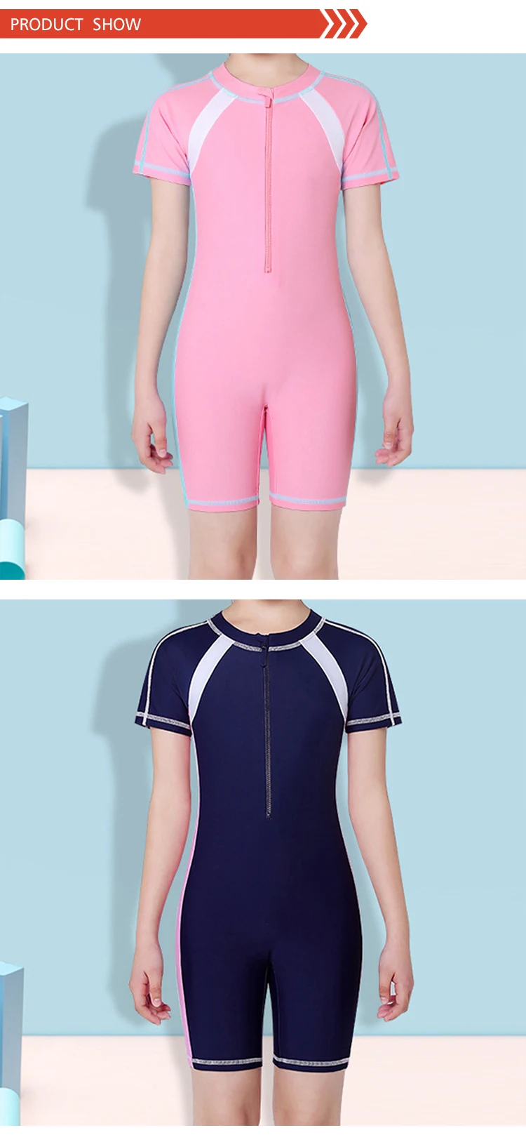 Flower Sublimation Children’s Compression Tight Swimsuit