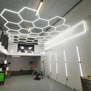 Custom Led Garage Hexagon Led Wall Decor Lights 6500k Honeycomb Car ...