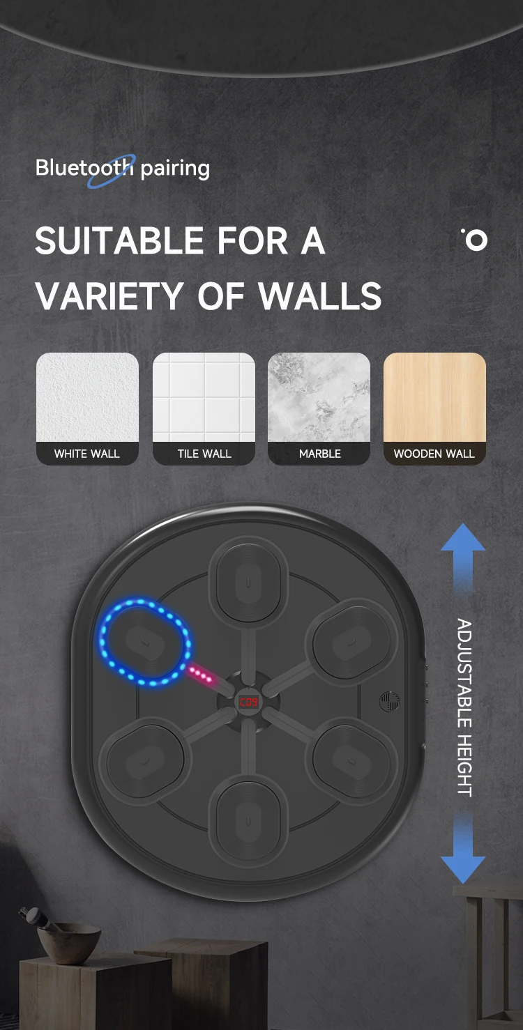 Smart Interactive Music Wall Target Pads Punch Boxing Machine