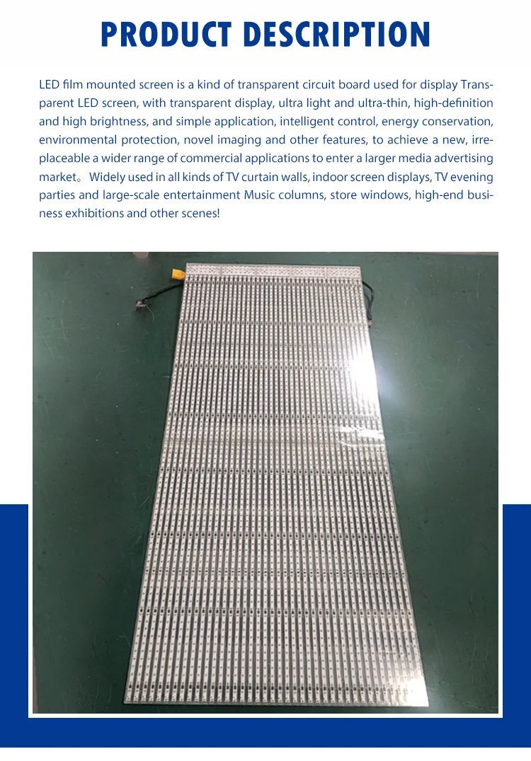 HOMEWELL Flexible Transparent LED Screen P6.25 - Slim Advertising ...