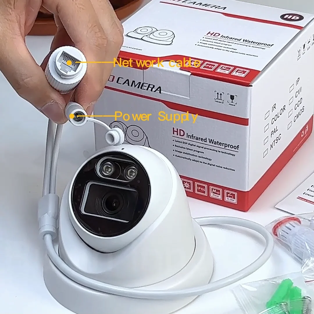 4k 8mp Poe Camera Dome Security Camera H265 Ip67 Face Identify ...