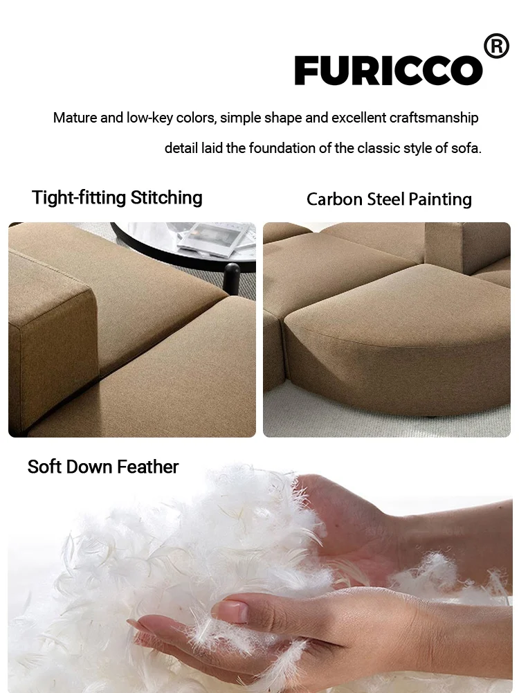 Furicco Office and Hotel Lounge Sofa - Modern Style Leather