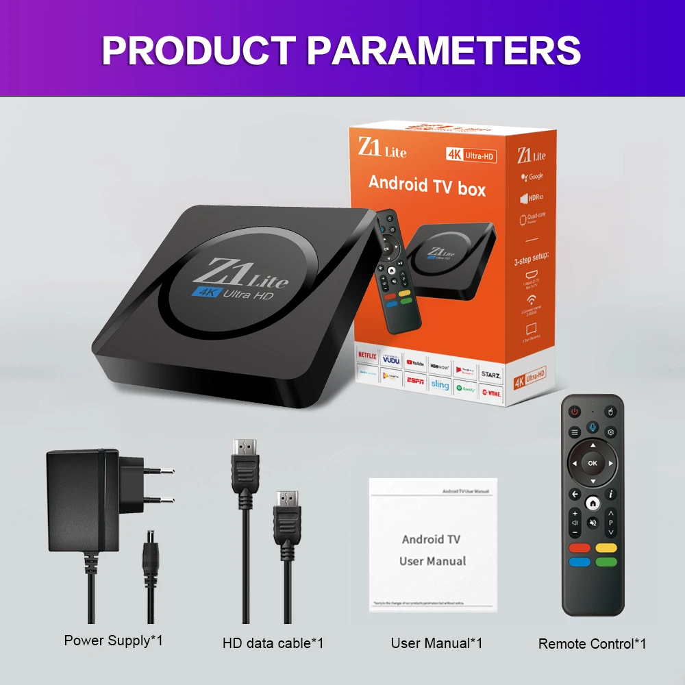 GYS Z1 Lite H313 - 4K Android Smart TV Box with Dual Wifi