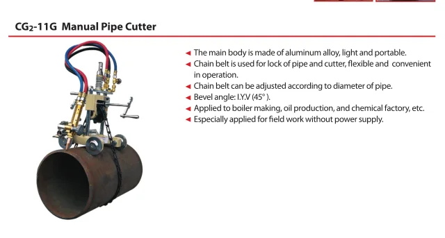 CG2-11 Magnetic Automatic Pipe Gas Cutting Machine Shanghai Huawei ...