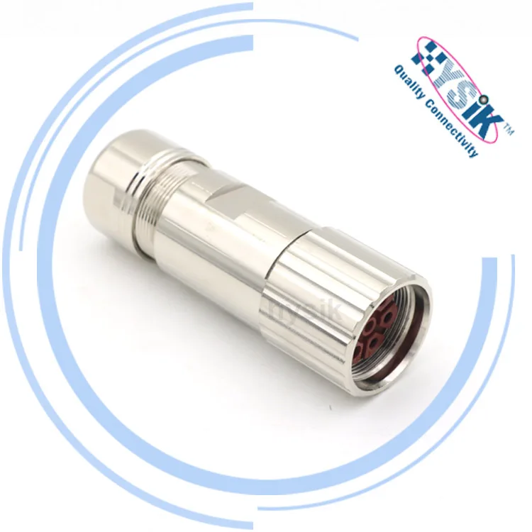 Metal 6 Pin 8 Pin Cores Female Or Male Connector M23 Power Plug And ...