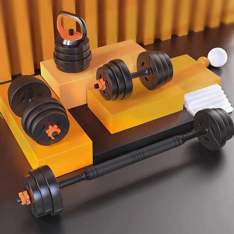 6 in 1 Adjustable Dumbbell Set Barbell Dumbbell Weights Set with ...
