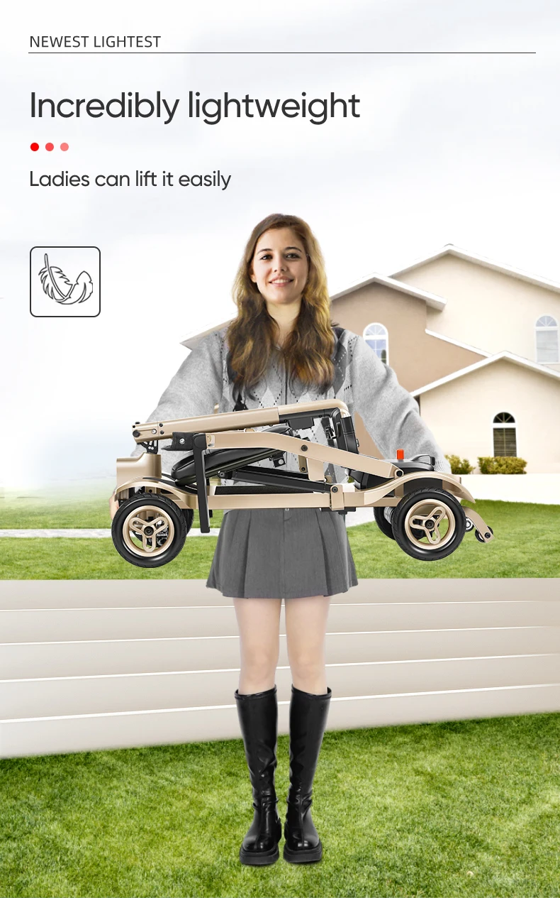 Ultra Light Mobility Scooter - Easy Folding & Portable
