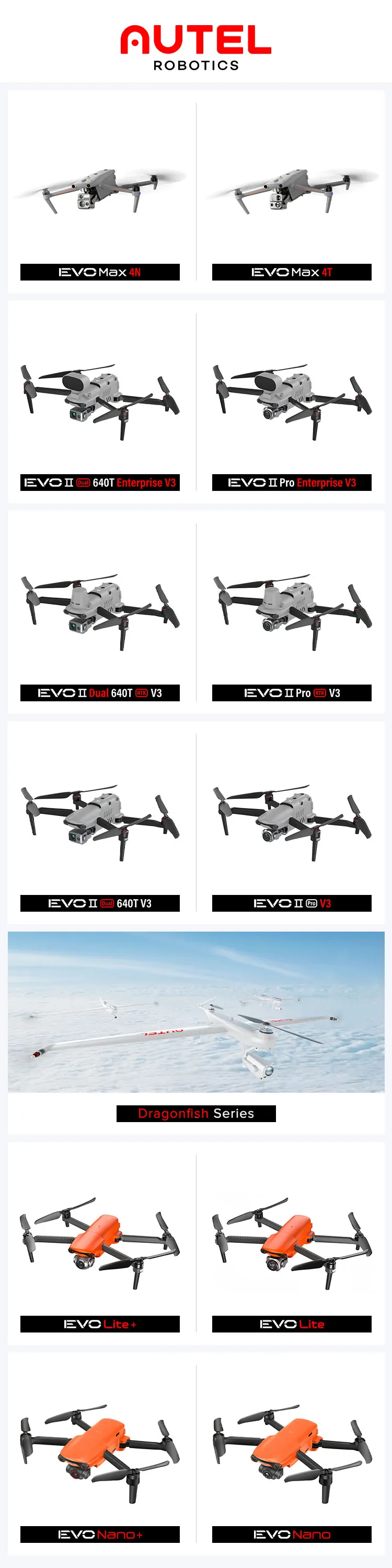 Autel Robotics Evo 2 Ii Dual 640t V3 Quadcopter 10km Long Range Control ...