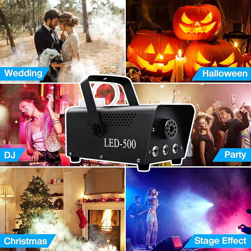 Dj Fog Machine Smoke Machine 400w 500w With Wired Remote Control ...