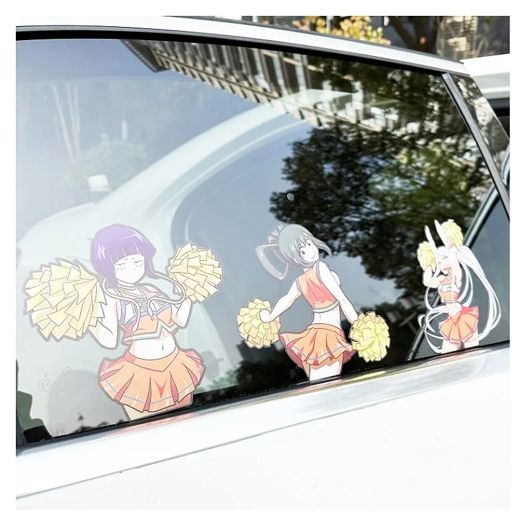 Funny Window Cute Transfer Car Anime Stickers Vinyl