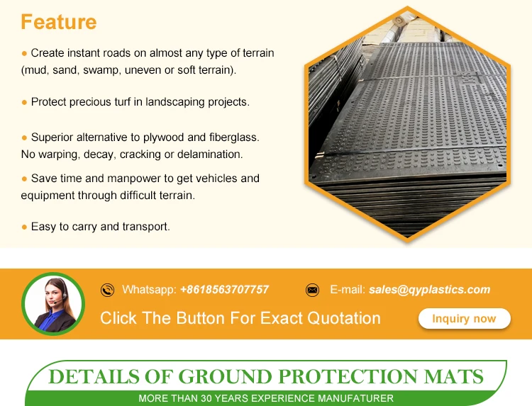 4x8 Ft Ground Protection Mats - Durable and Customizable