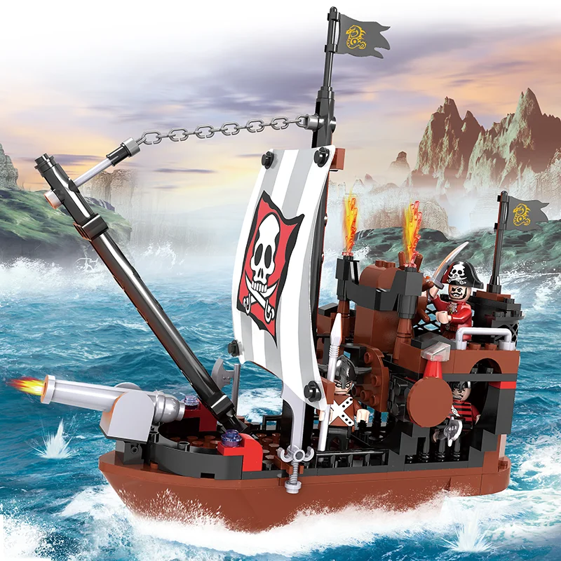 Cogo 167 Pcs Diy Sea Rover Model Abs Educational Assemble Plastic ...