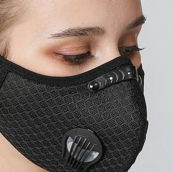Riding Bike Mask Carbon Filter Cycling Riding Running Half Winter Anti ...