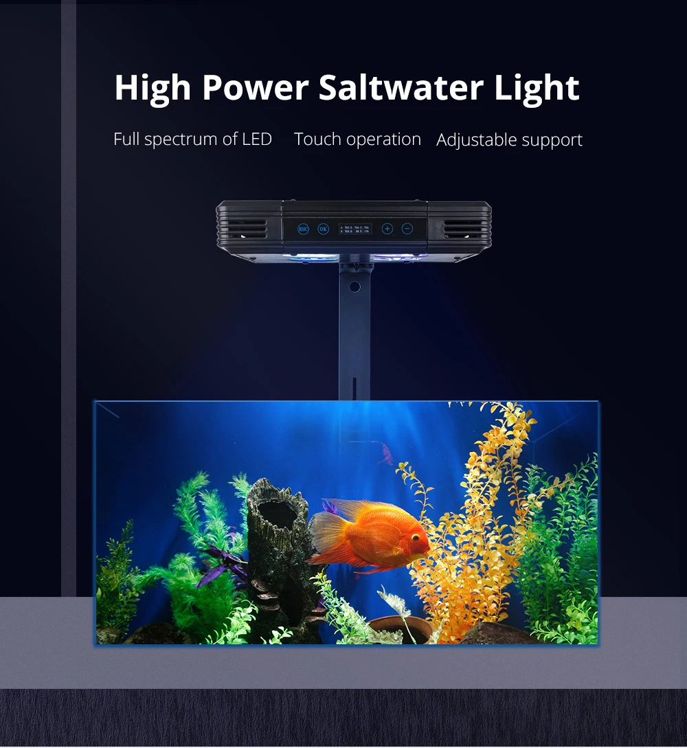 Saltwater Led Lamp Sl052 Full Spectrum Led Light 52w 12pcs Coral Reef ...