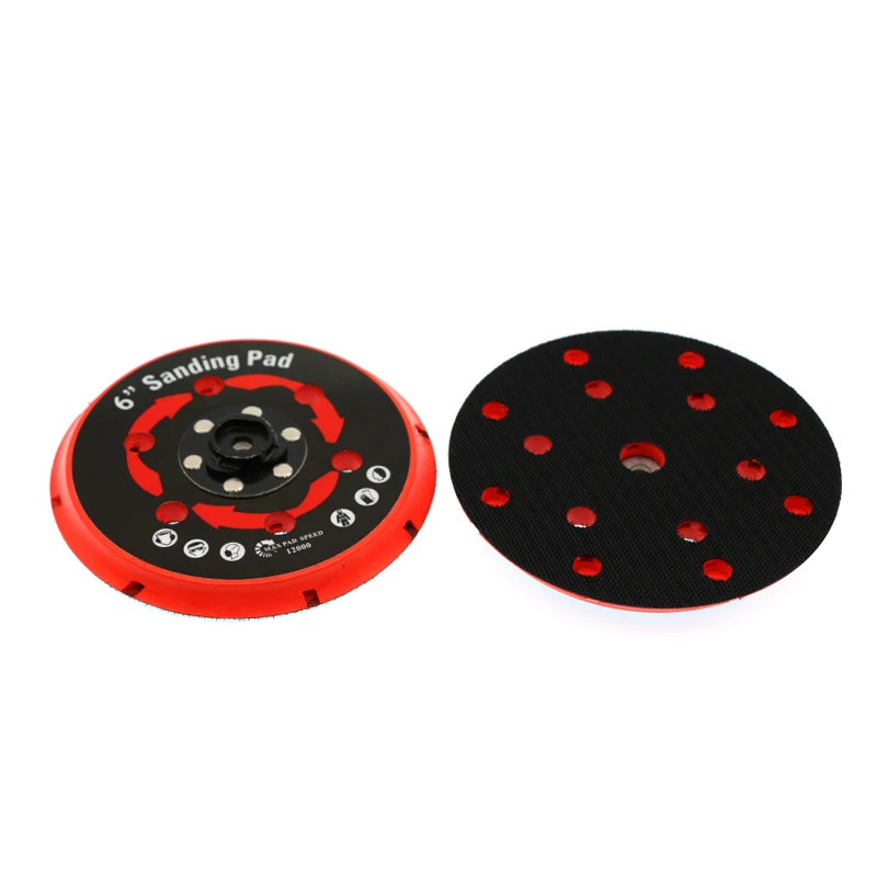 6 Inch Auto Detailing Accessories Flexible Pu Back Pad Da Polisher ...