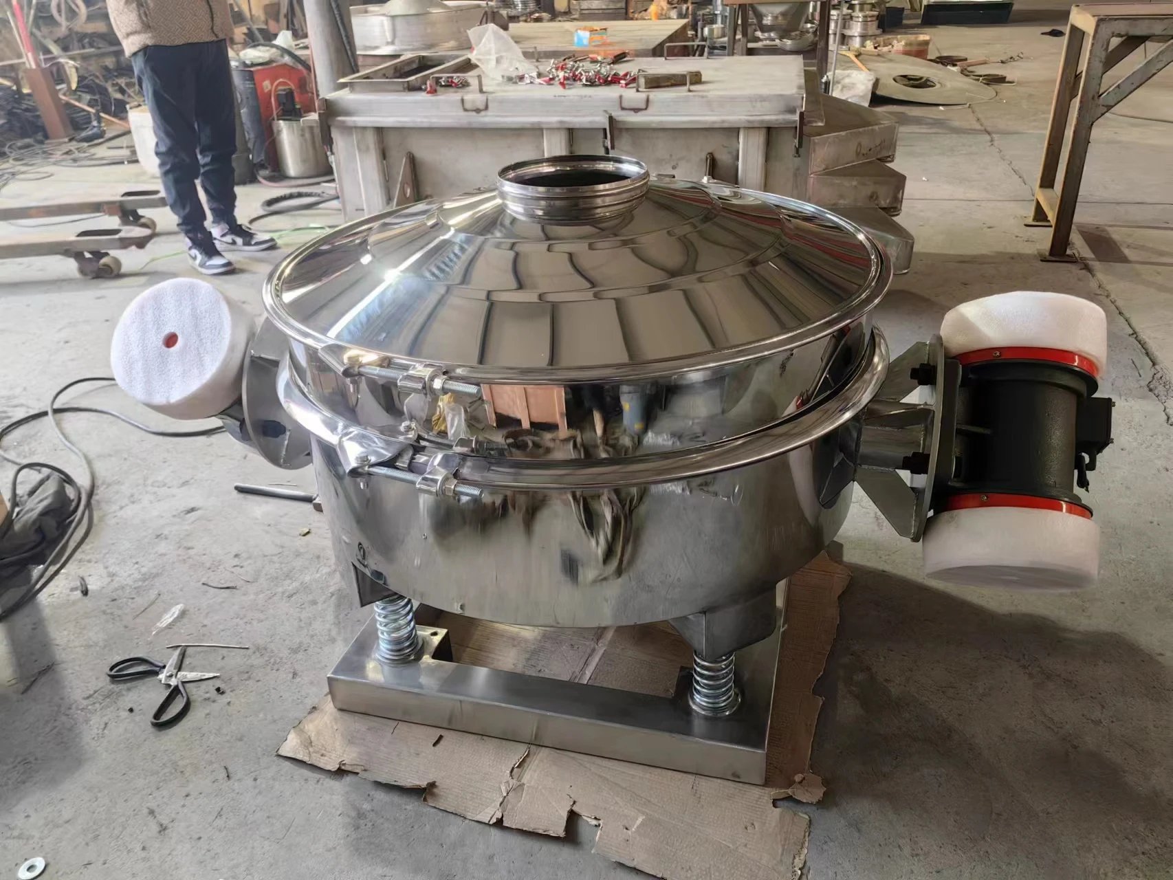 Single Deck Black Soldier Fly Larvae Spice Rice Sugar Circular Rotary ...