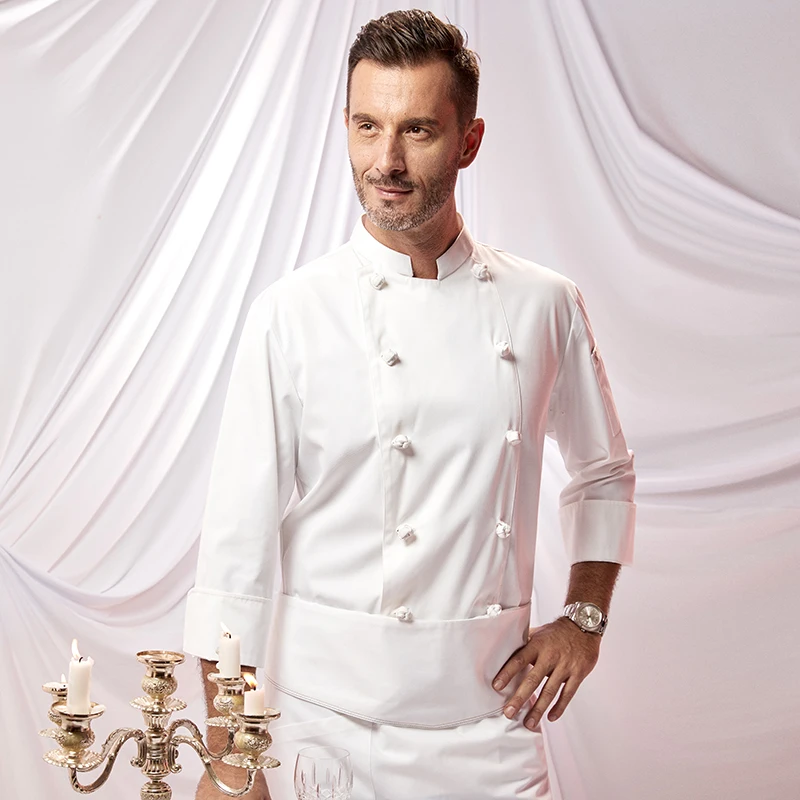 Veroyao High-end Men's Autumn Winter Kitchen Work Clothes Breathable ...