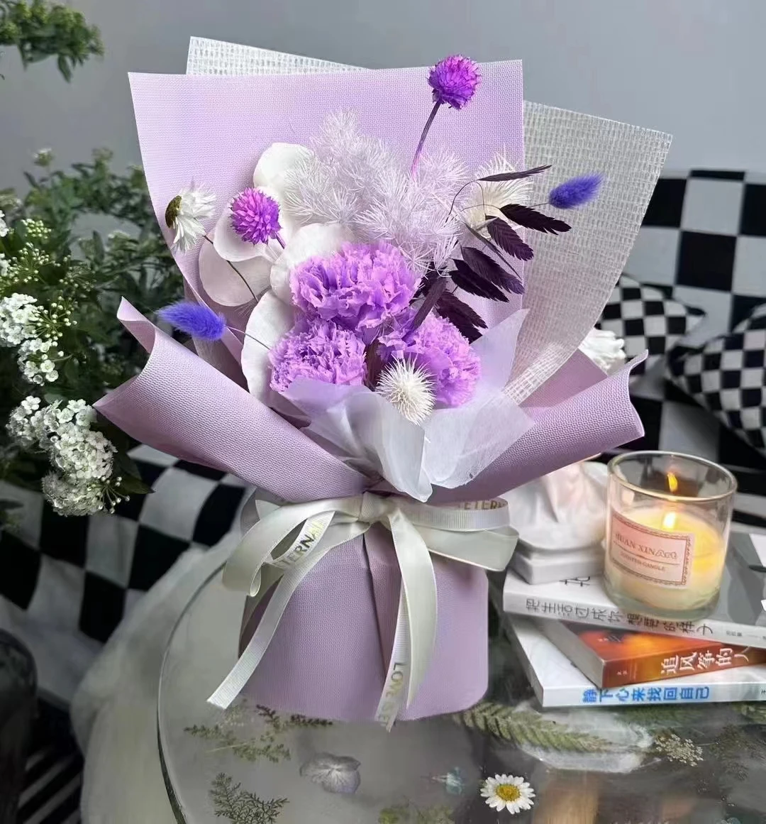 High Quality Preserved Bouquet Eternal Bouquets Dry Flower Roses ...