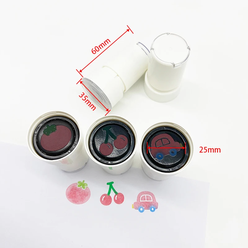 Colorful Rubber Stamp Custom Design Kids Toy Office Multi Color ...