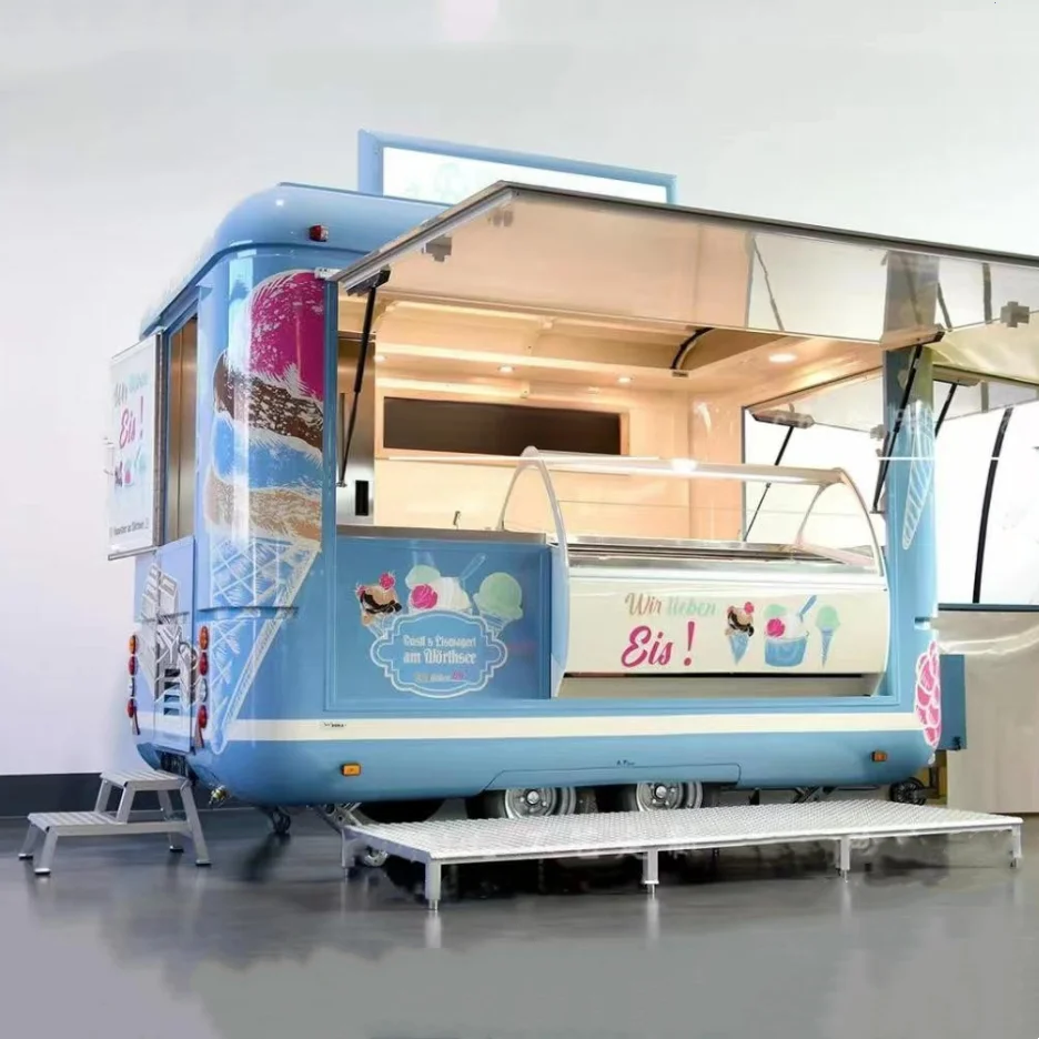 Wecare Customized Food Trailer with Full Kitchen & 4 Wheels OEM