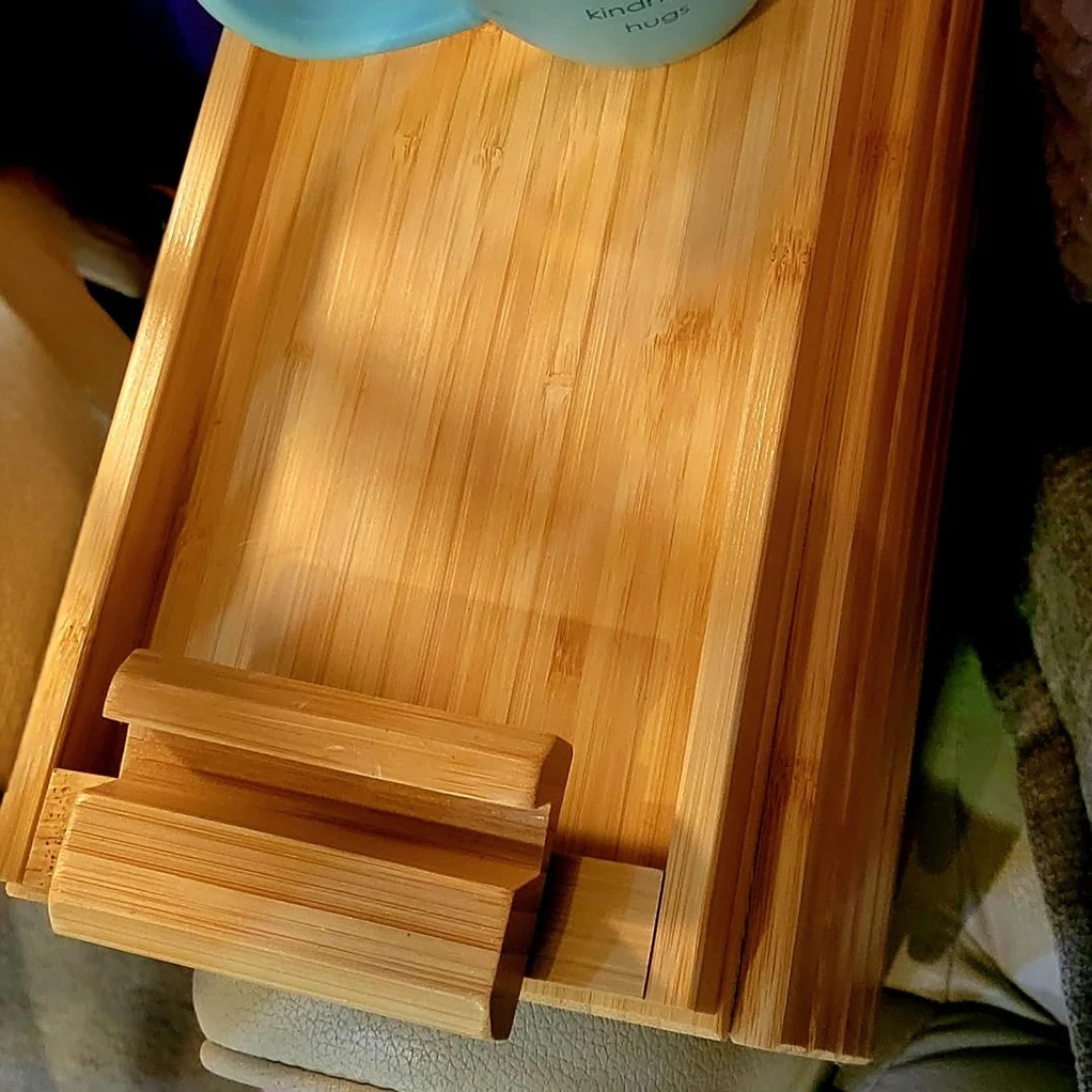 Personalized Customized Sofa Arm Tray Anti-slip Wooden Rest Table ...