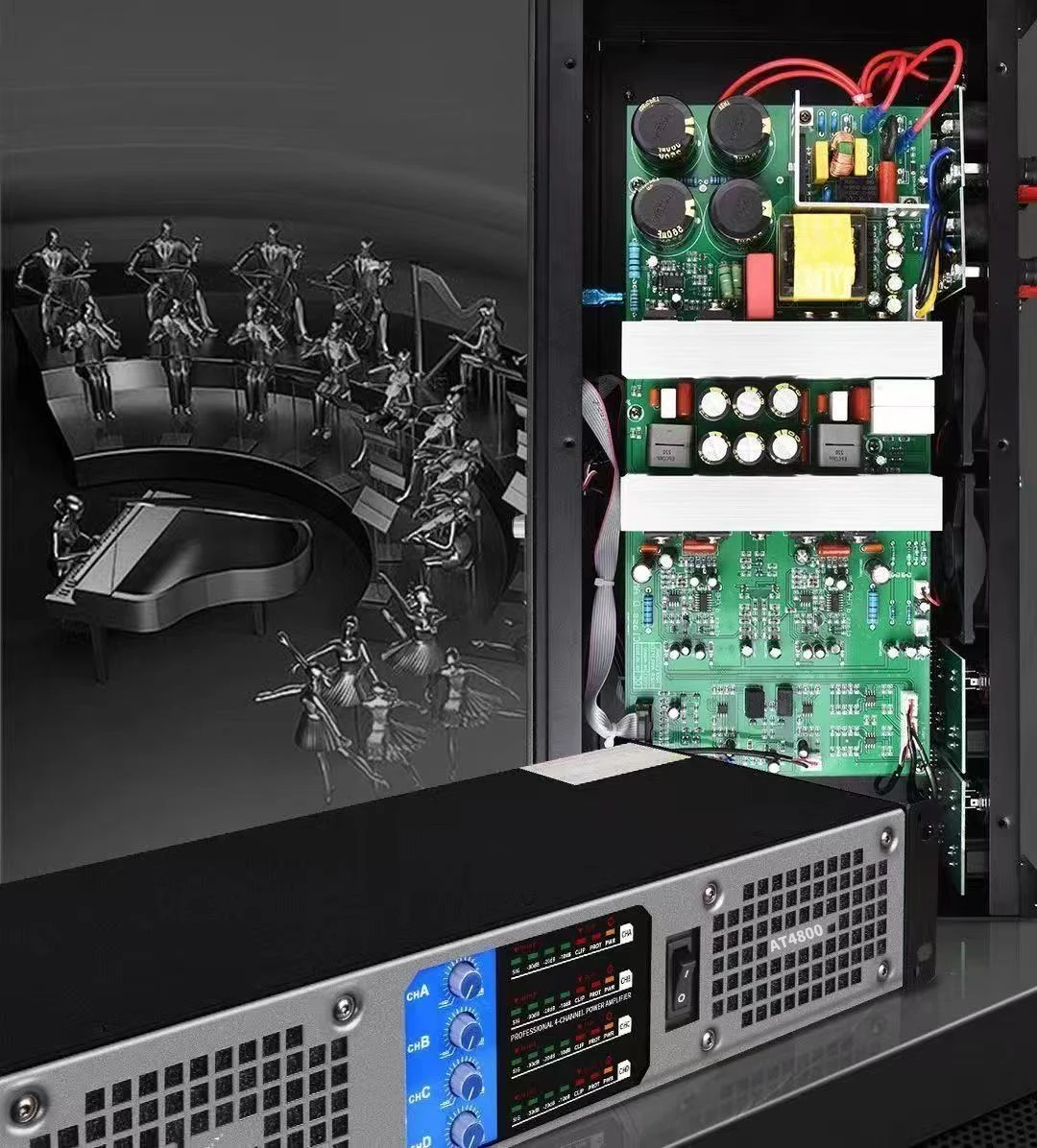ARTRY AT4800 Amplifier - High Power 4-Channel Digital Solution