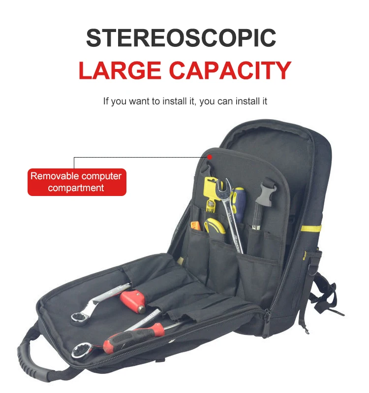 Heavy-duty Jobsite Back Pack For Electricians,Construction,Backpack ...