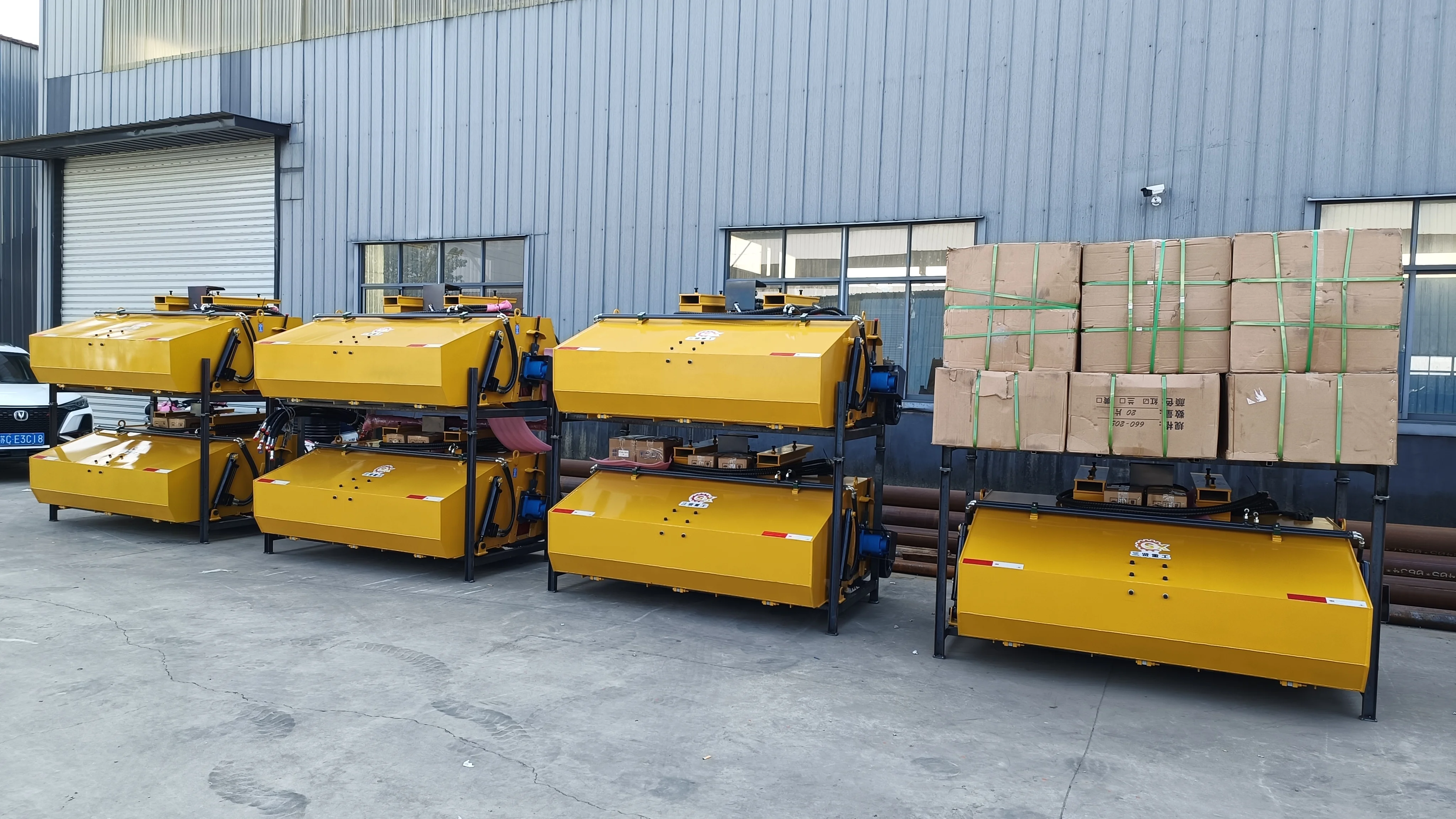 Cheap Rotating Forklift Forklift Sweeper Attachment Road Sweeper for ...