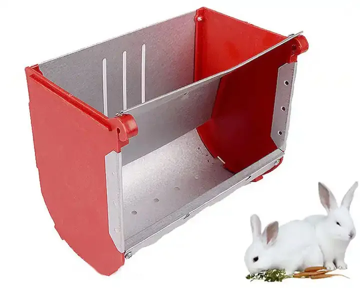 Easy Assemble Rabbit Farm Feeder Hopper 12cm 15cm 20cm 25cm Rabbit Cage ...