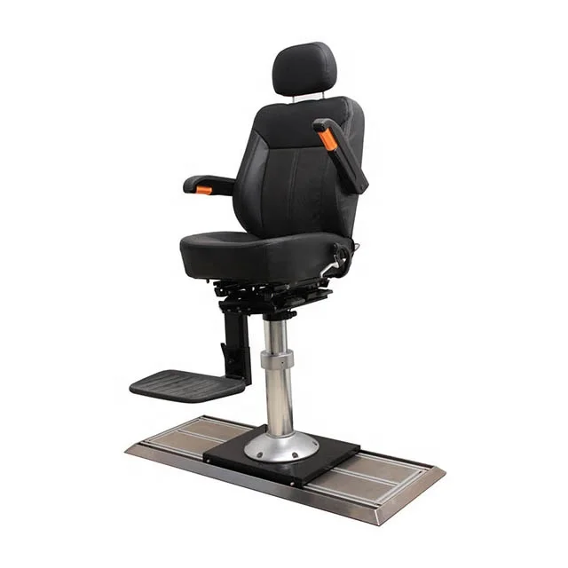 Marine Driving Chair Boat Captain Seats Aluminum Alloy Column Gas Lift ...