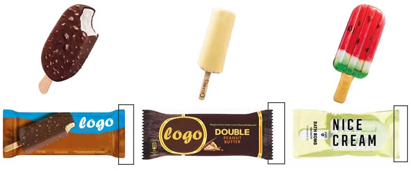 Custom Printed Pop Popsicle Mold Packaging Bag Back Sealing Foil ...