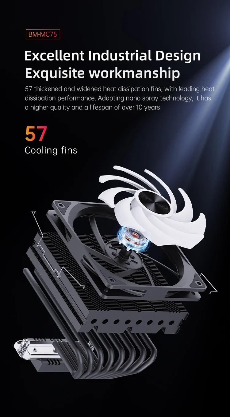 SNOWMAN Heat Pipe CPU Cooler - Efficient Cooling Solutions