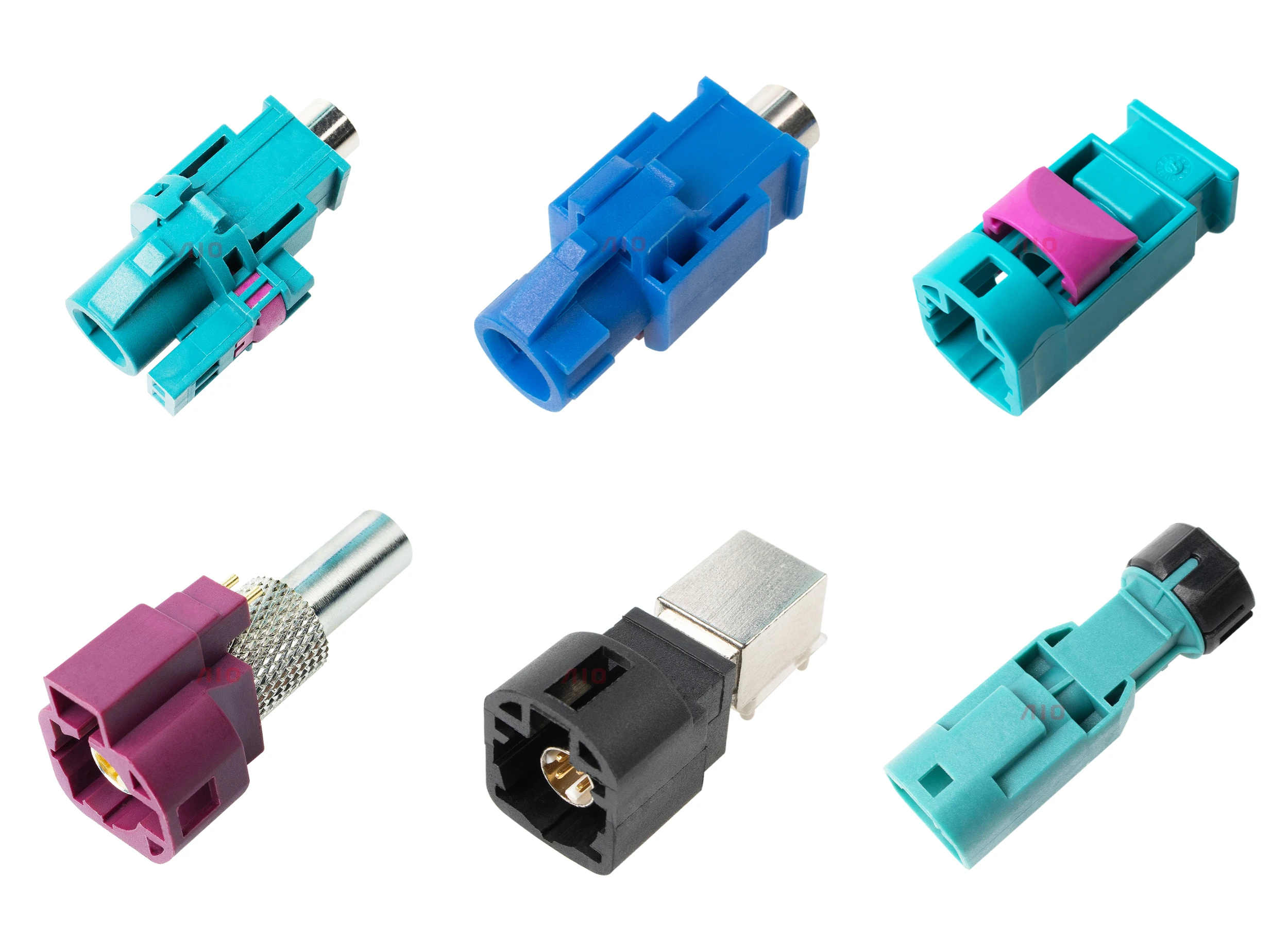 Fakra Male SMB Female Crimp Connector for RG316 RG174 Cable